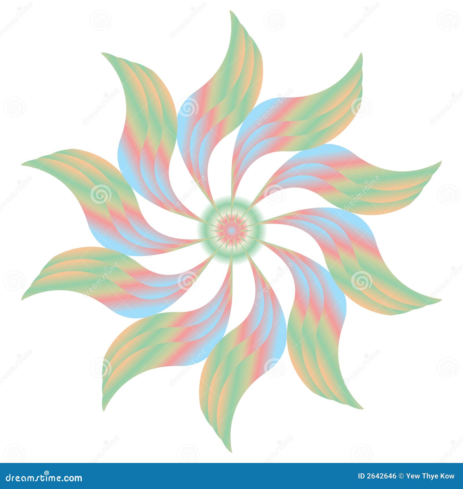 Colorful Fan stock vector. Illustration of wind, shapes - 2642646