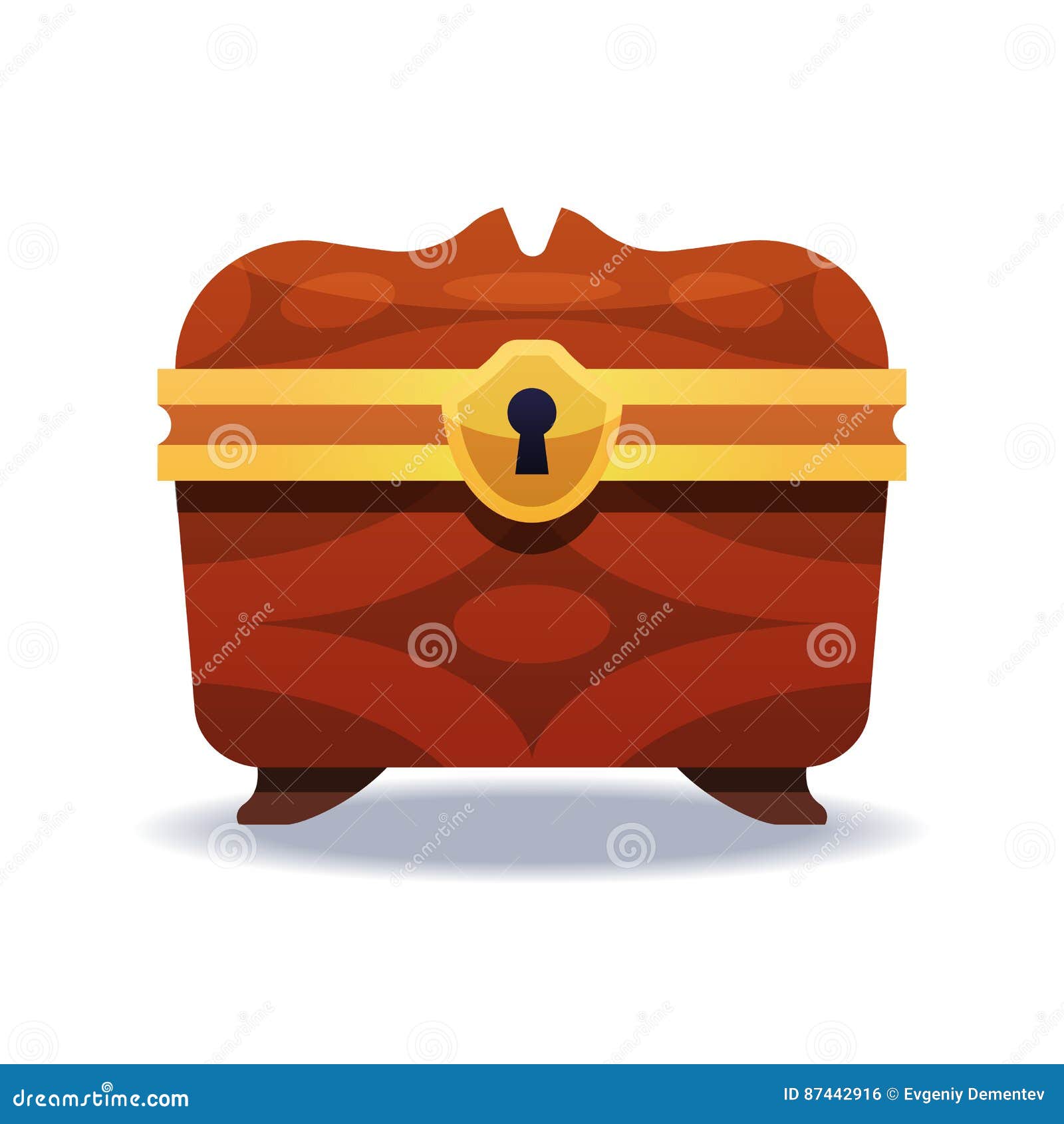 Colorful Fantasy Chest Illustration. Assets Set for Game Design and Web ...