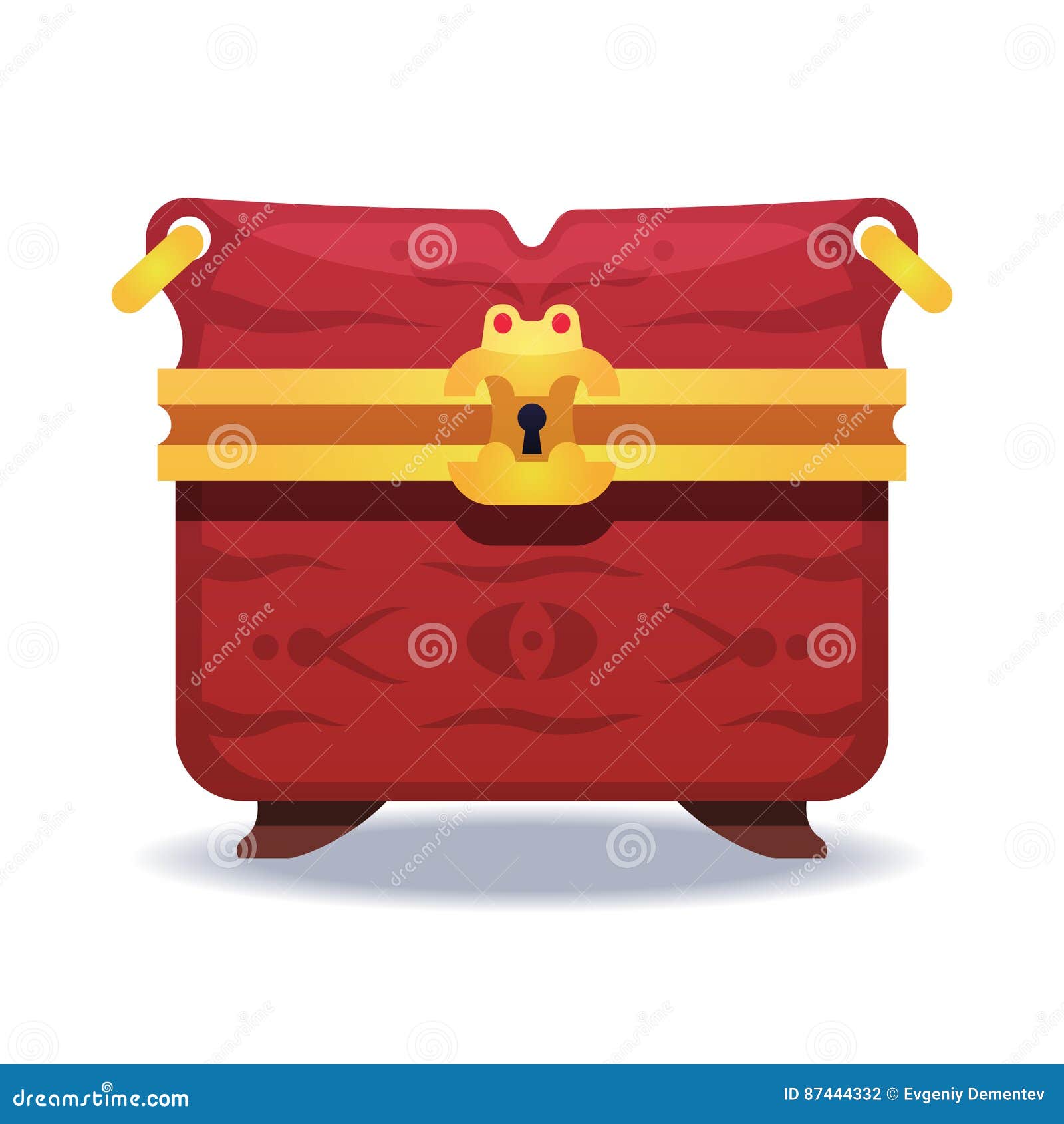 Colorful Fantasy Chest Illustration. Assets Set for Game Design and Web ...