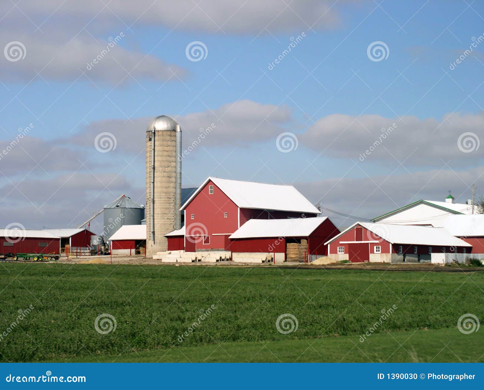 Colorful Farm Buildings stock photo. Image of outdoors - 1390030