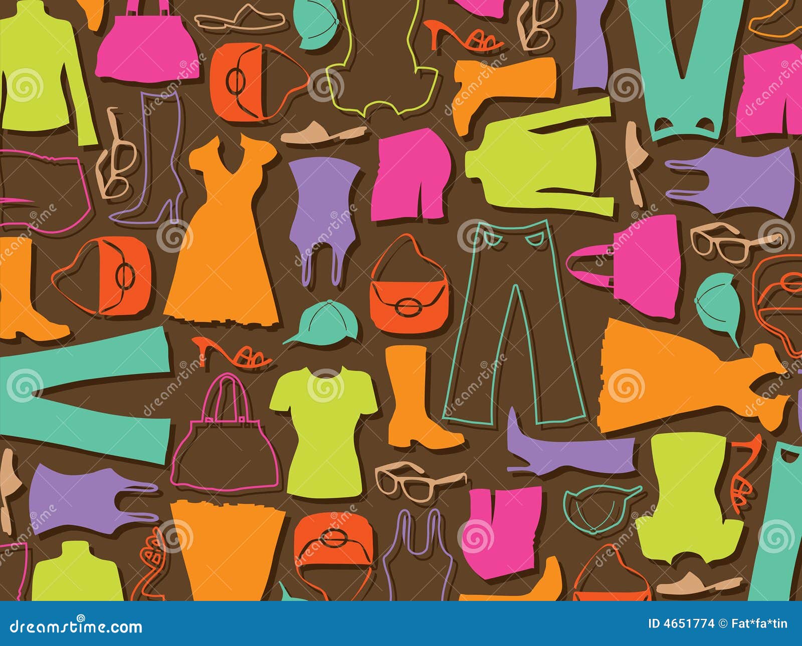 Colorful Fashion Pattern Background Stock Images - Image: 4651774