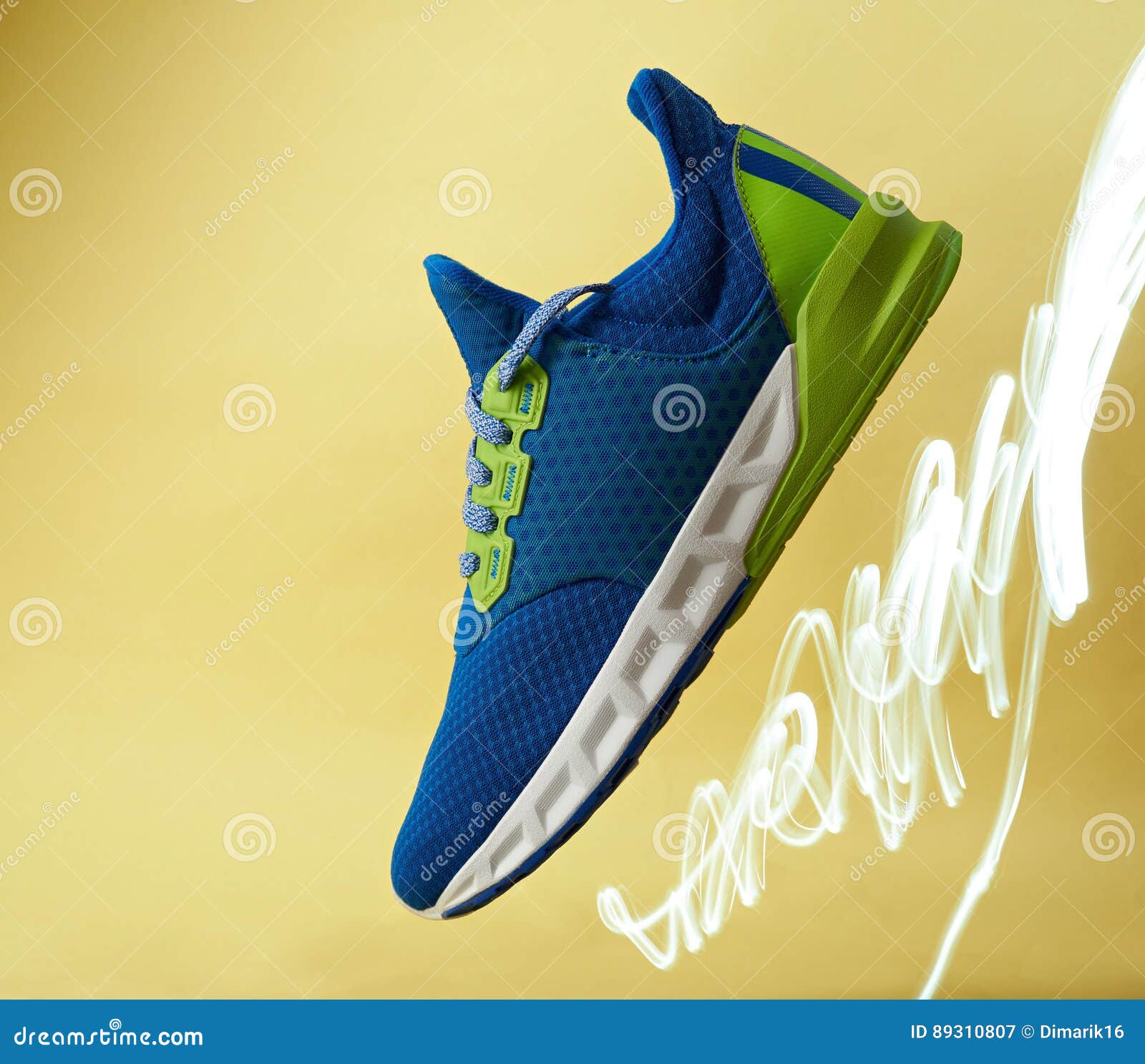 Colorful fast running shoe stock image. Image of running - 89310807