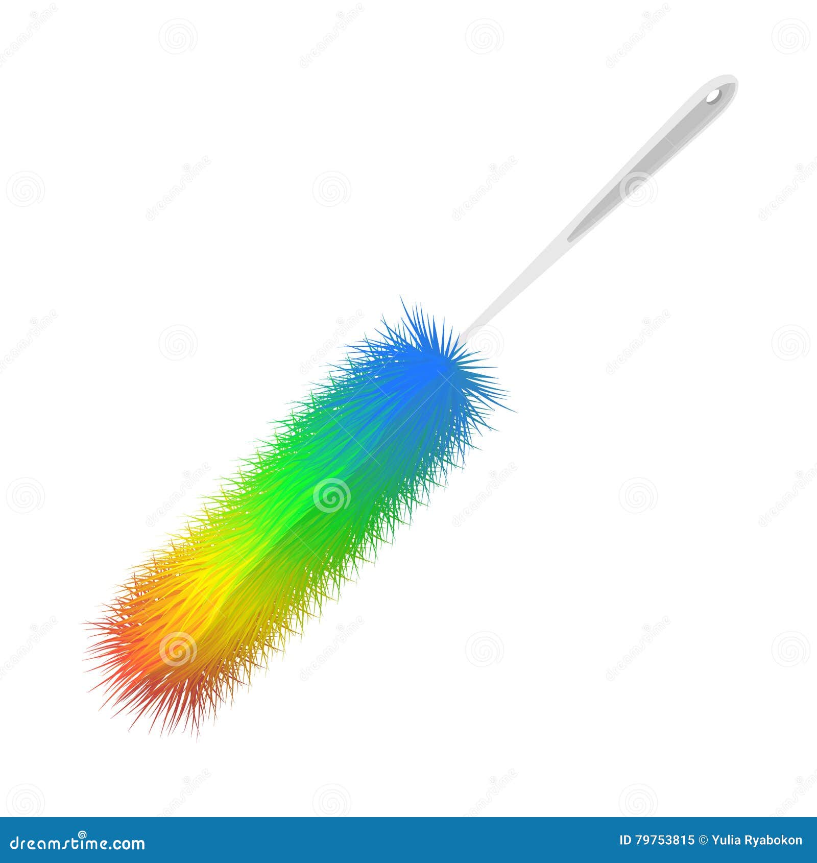 Colorful Feather Duster Cartoon Icon Stock Vector - Illustration of ...