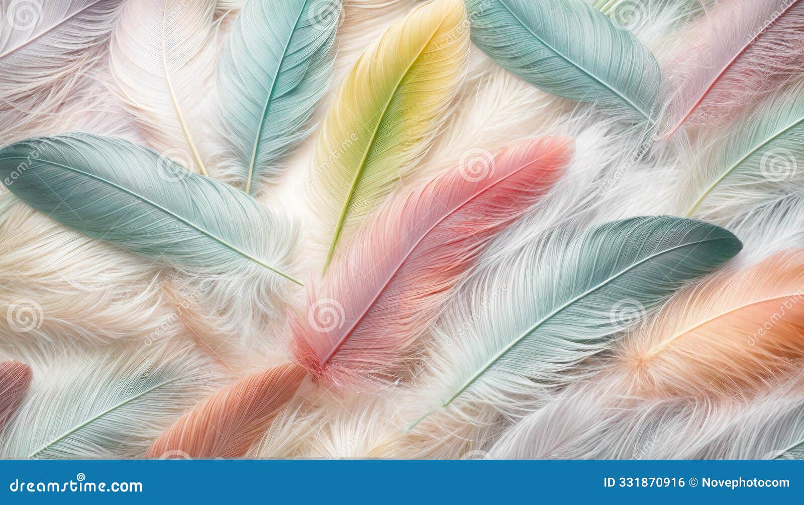 Colorful Feathers Texture. Colorful Soft Feathers Background Stock ...
