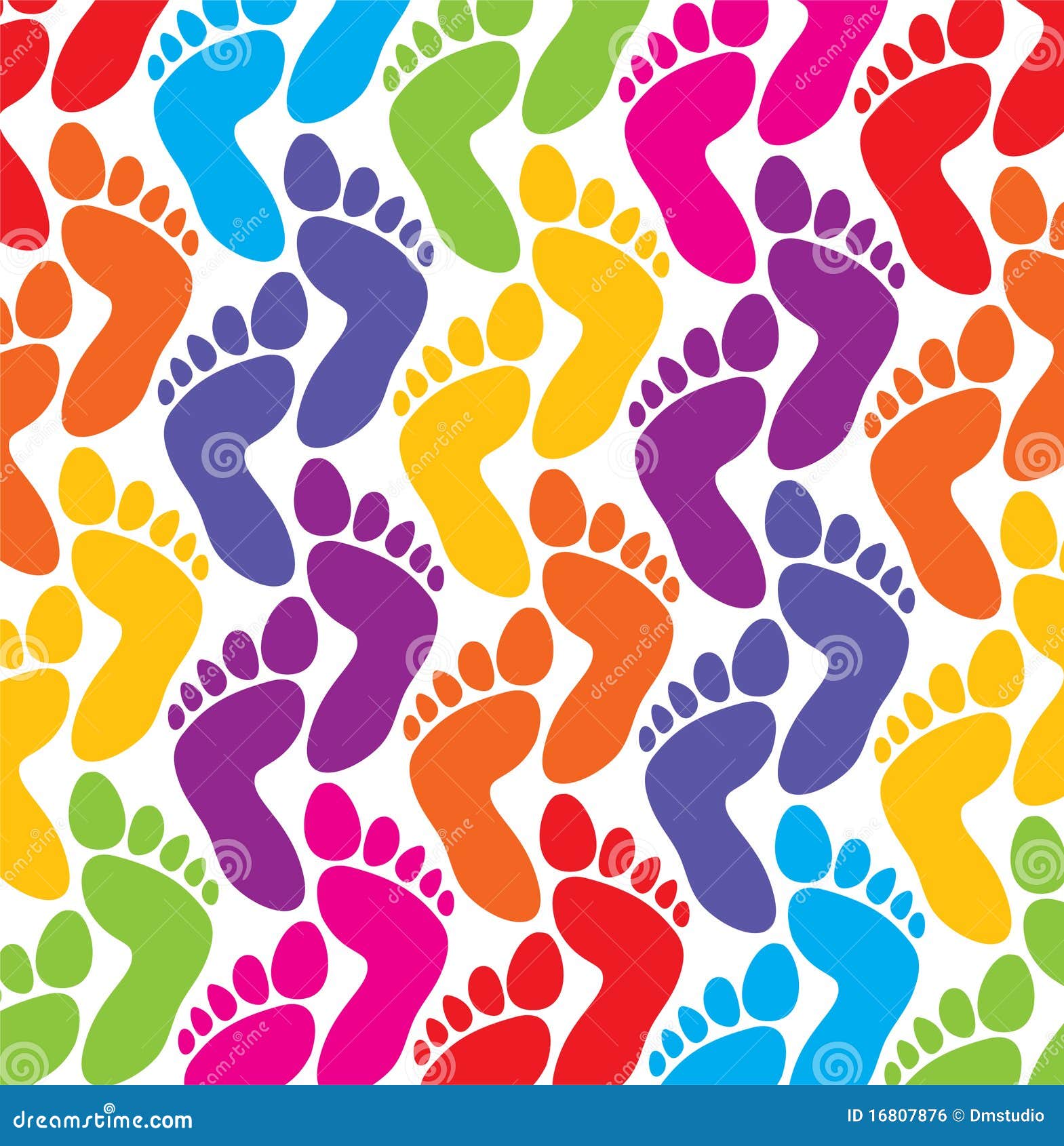 Colorful feet stock vector. Illustration of happy, body - 16807876
