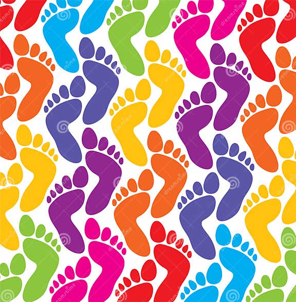 Colorful feet stock vector. Illustration of happy, body - 16807876