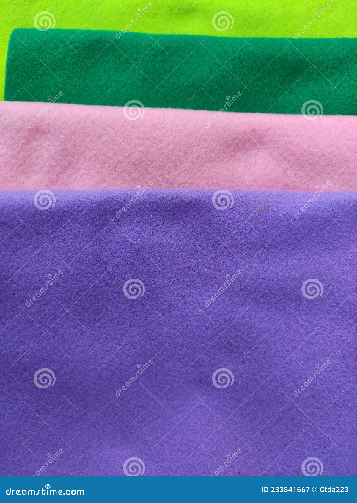 Colorful Felt Fabric for Craft Projects Stock Image - Image of felt ...