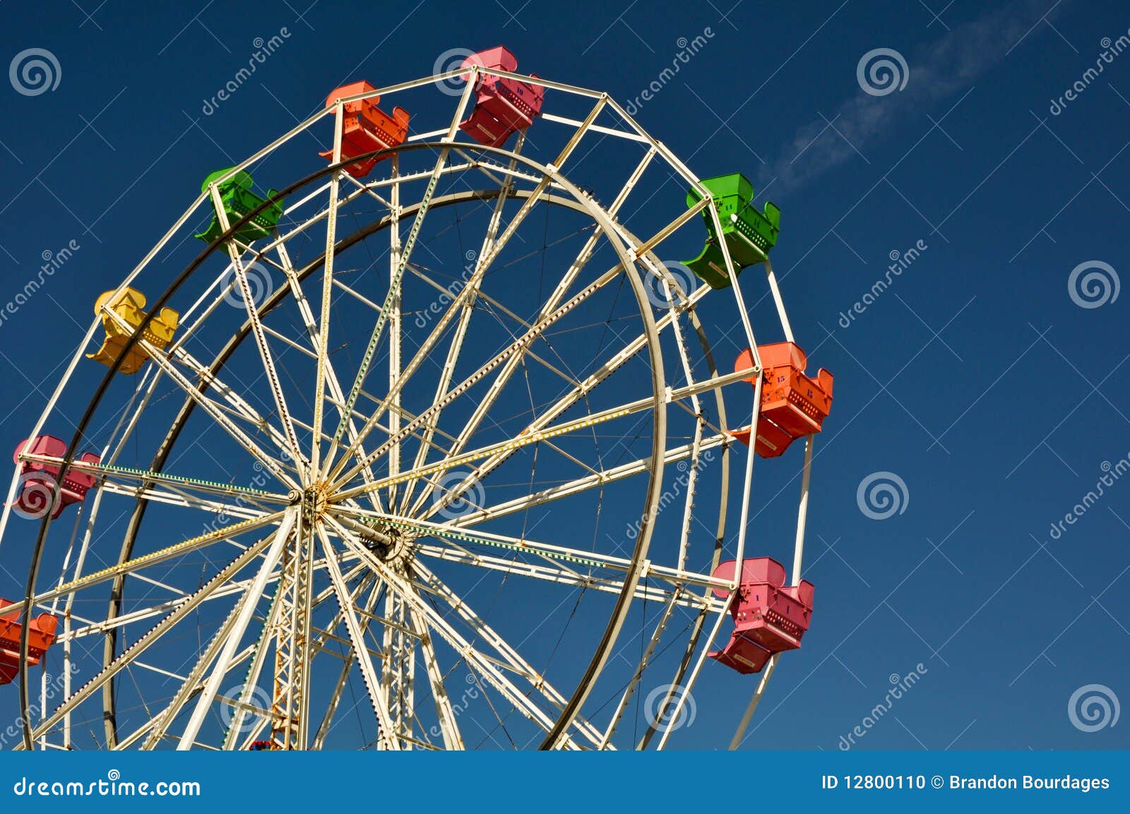 Colorful Ferris Wheel stock photo. Image of spin, ferris - 12800110