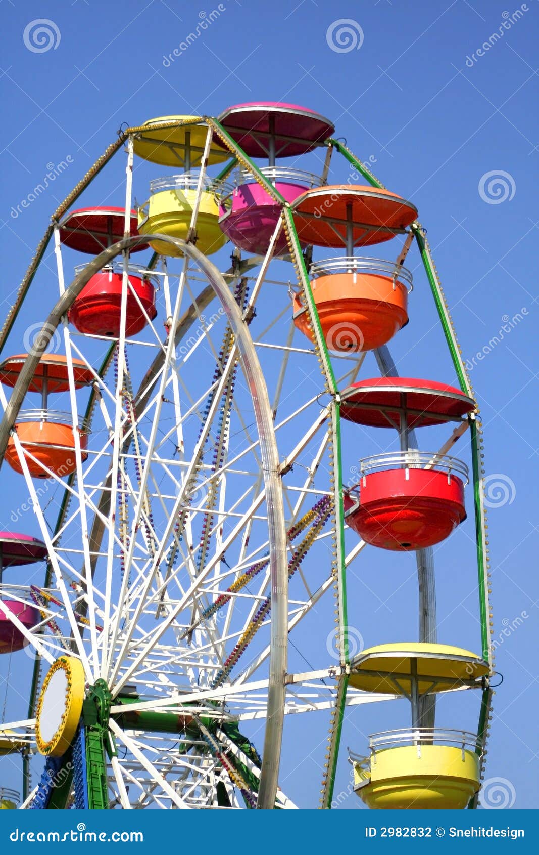 Colorful Ferris Wheel stock photo. Image of ride, fair - 2982832