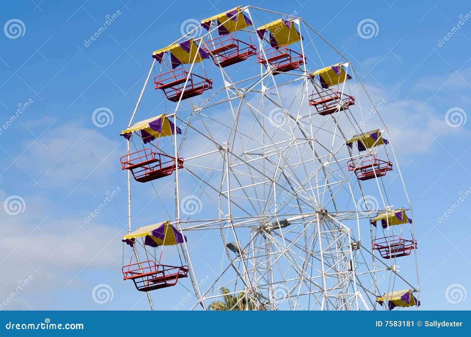 Colorful Ferris Wheel Close Up Stock Image - Image of carnival, seat ...