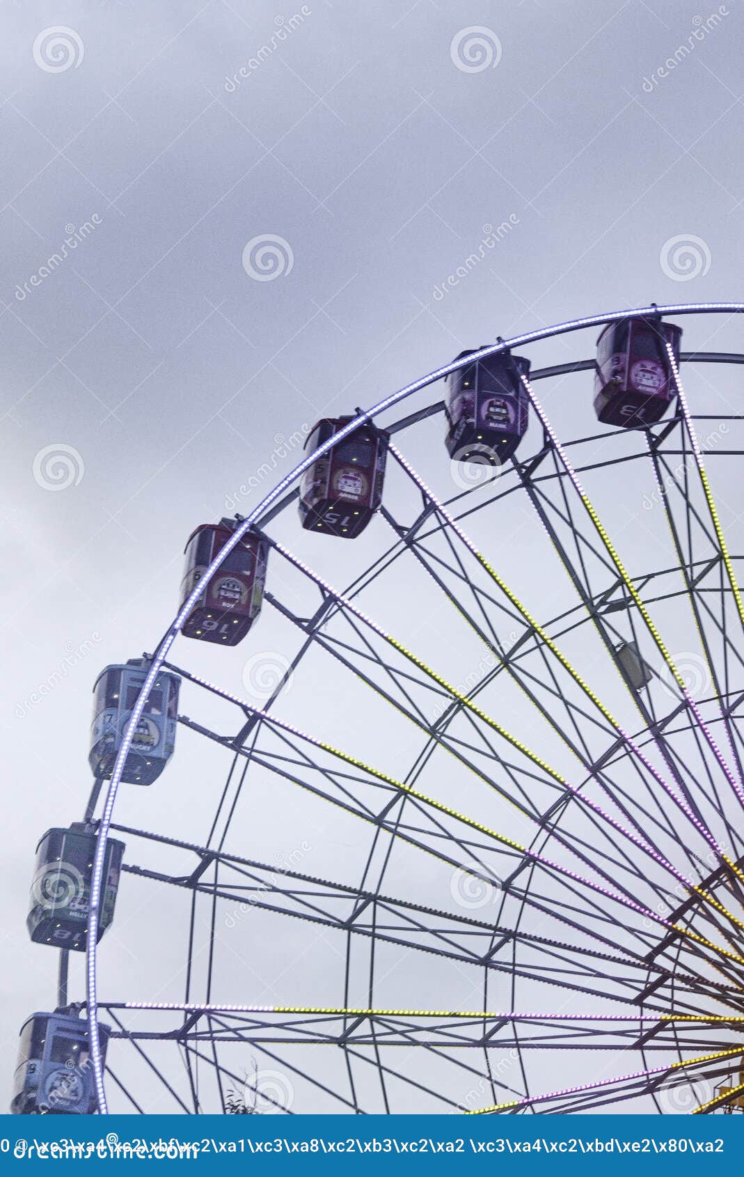Colorful Ferris Wheels Editorial Photo | CartoonDealer.com #271610955