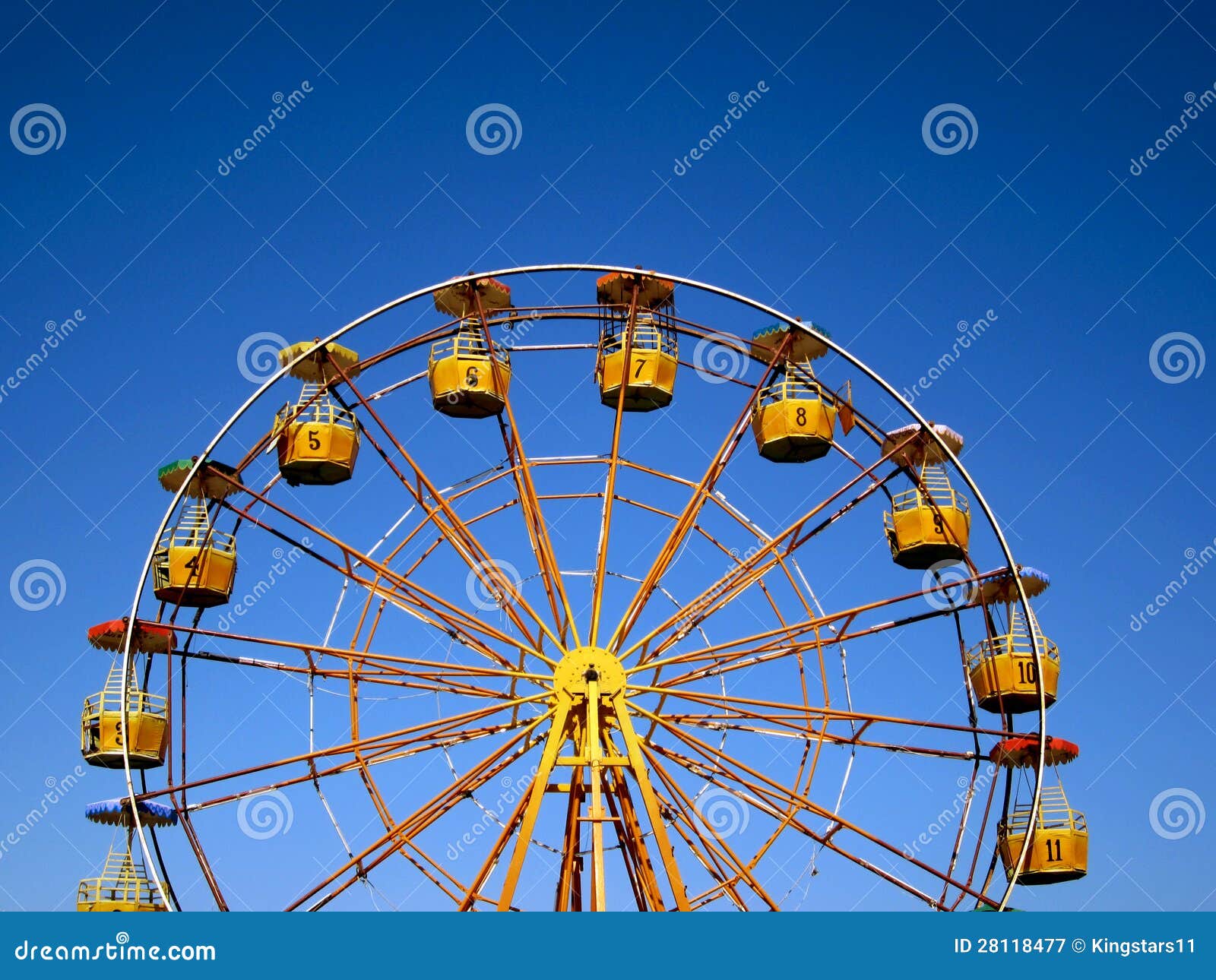 Colorful Ferris Wheel at Park Stock Image - Image of relax, ride: 28118477