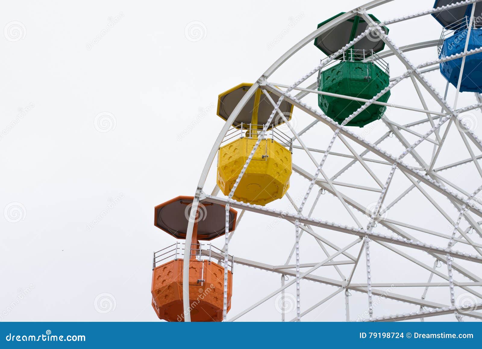 Colorful ferris wheel stock photo. Image of orange, colors - 79198724