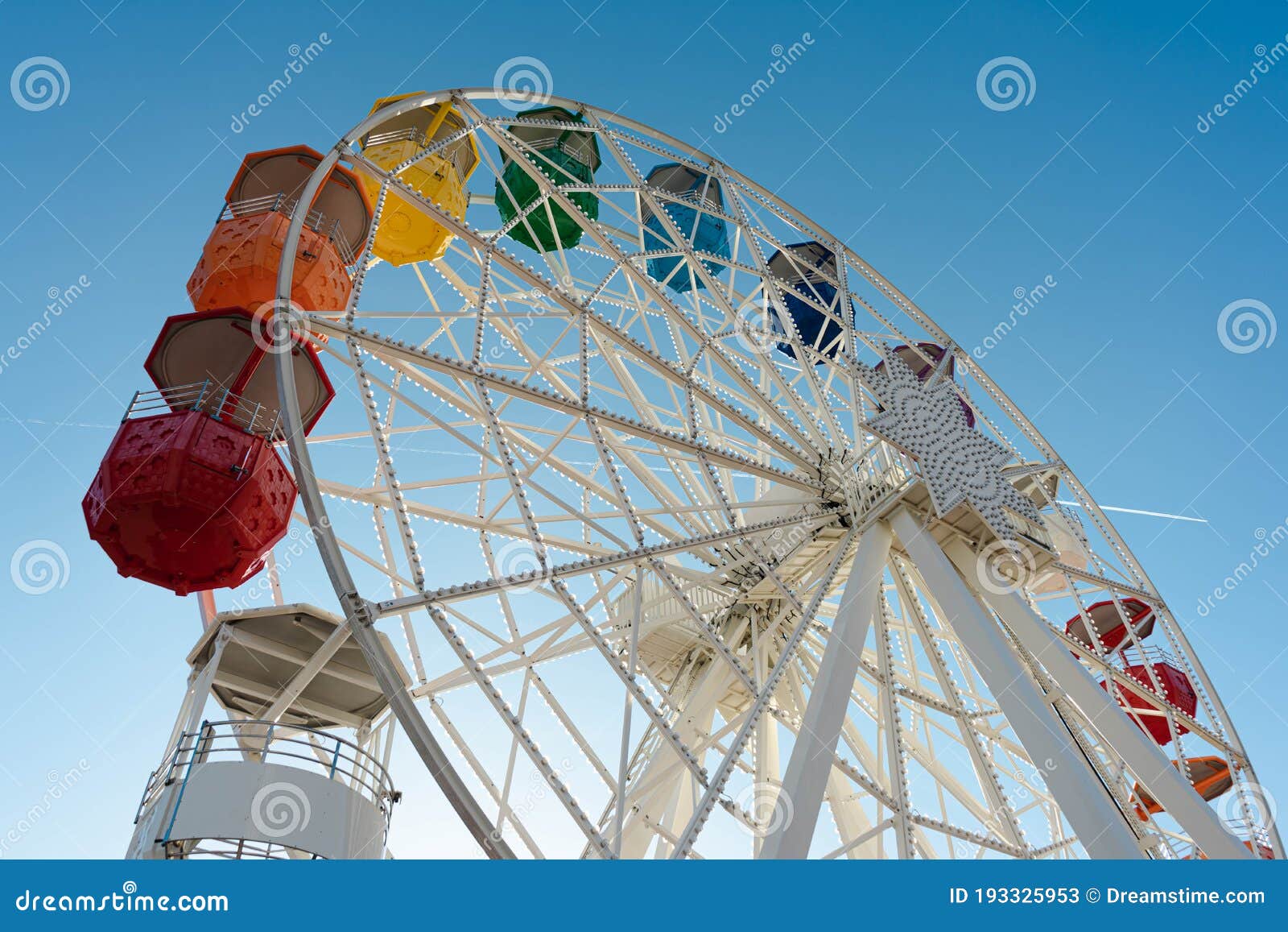 Colorful ferris wheel stock image. Image of party, carnival - 193325953