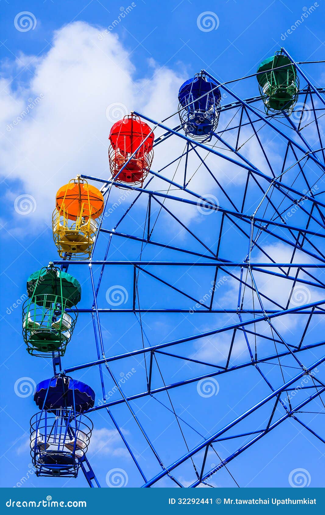 Colorful Ferris Wheel stock image. Image of park, composite - 32292441