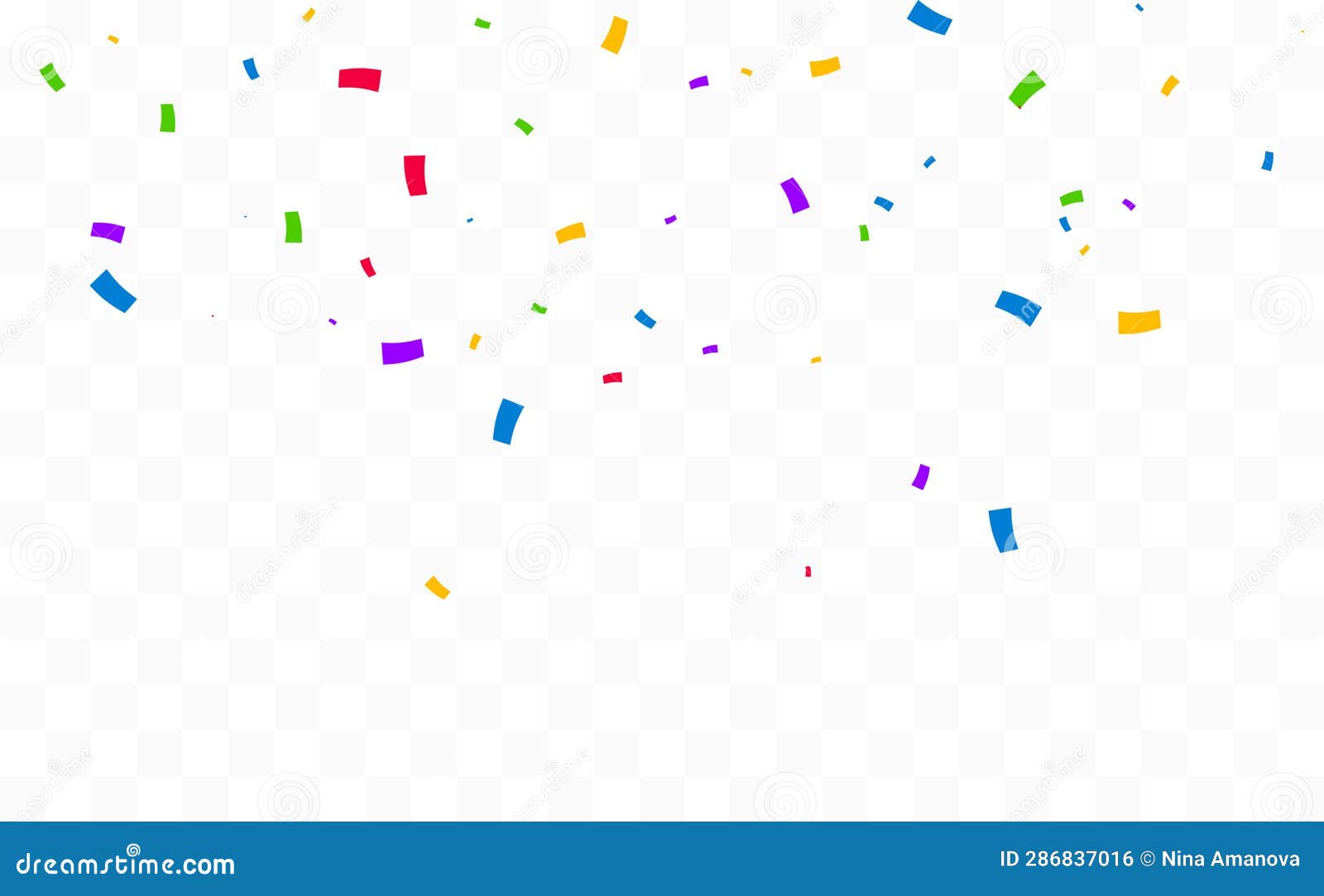 Colorful Festive Confetti Pieces Stock Illustration - Illustration of ...