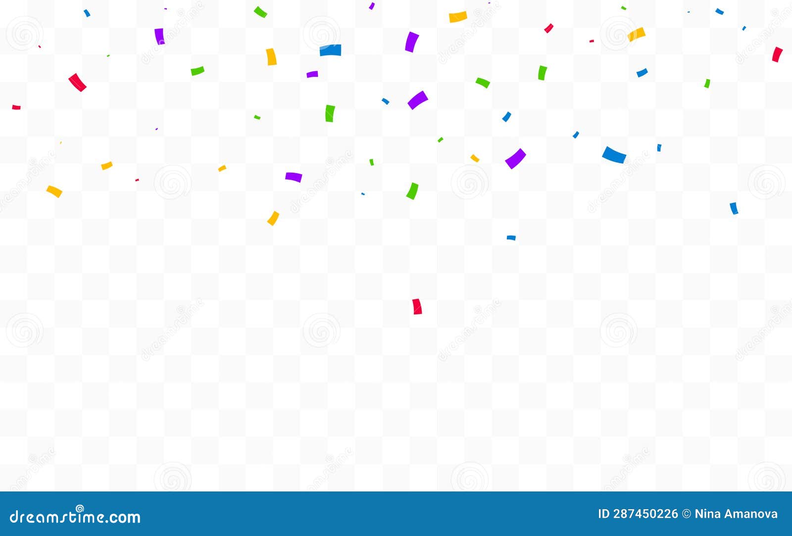 Colorful Festive Confetti Pieces Stock Illustration - Illustration of ...