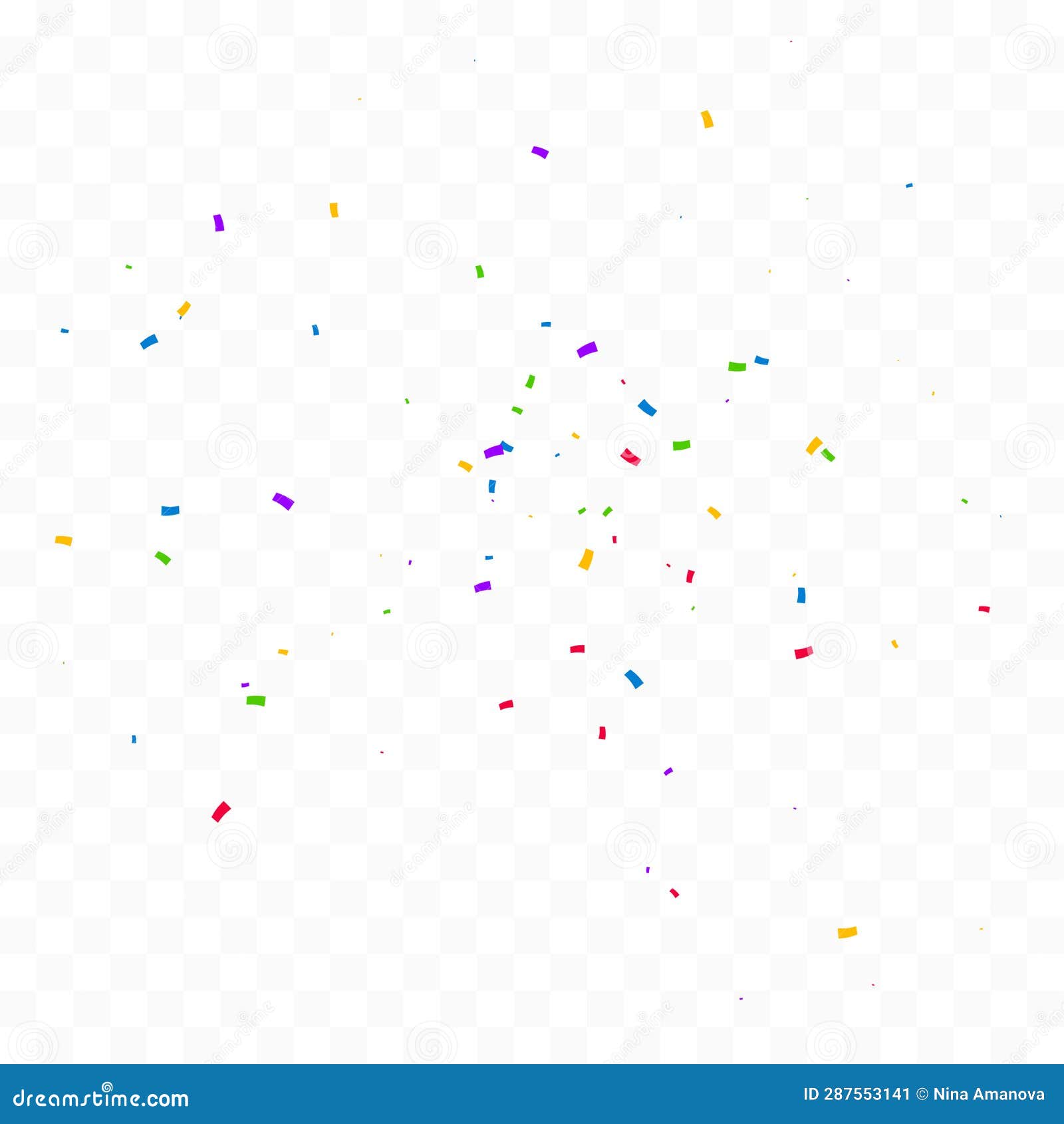 Colorful Festive Confetti Pieces Stock Illustration - Illustration of ...