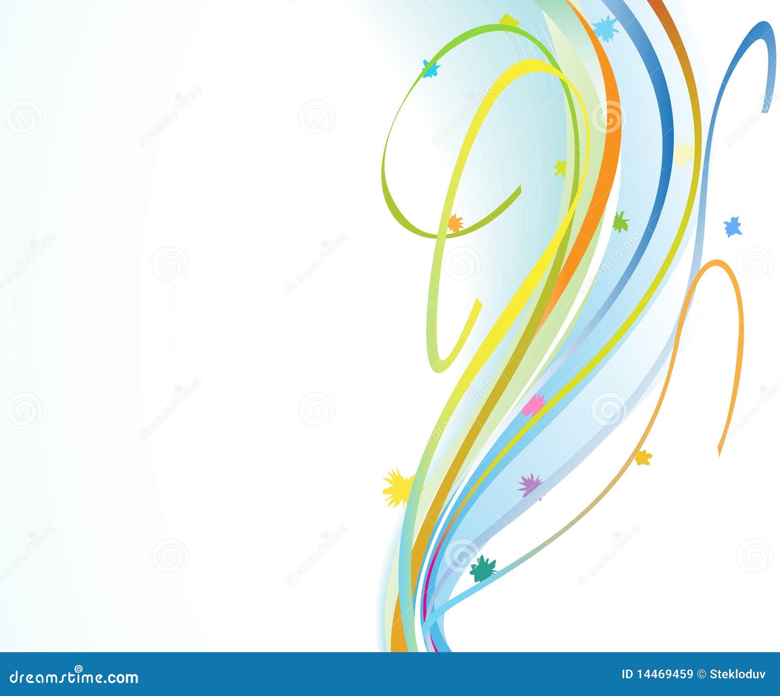 Colorful festive ribbons stock vector. Illustration of shape - 14469459