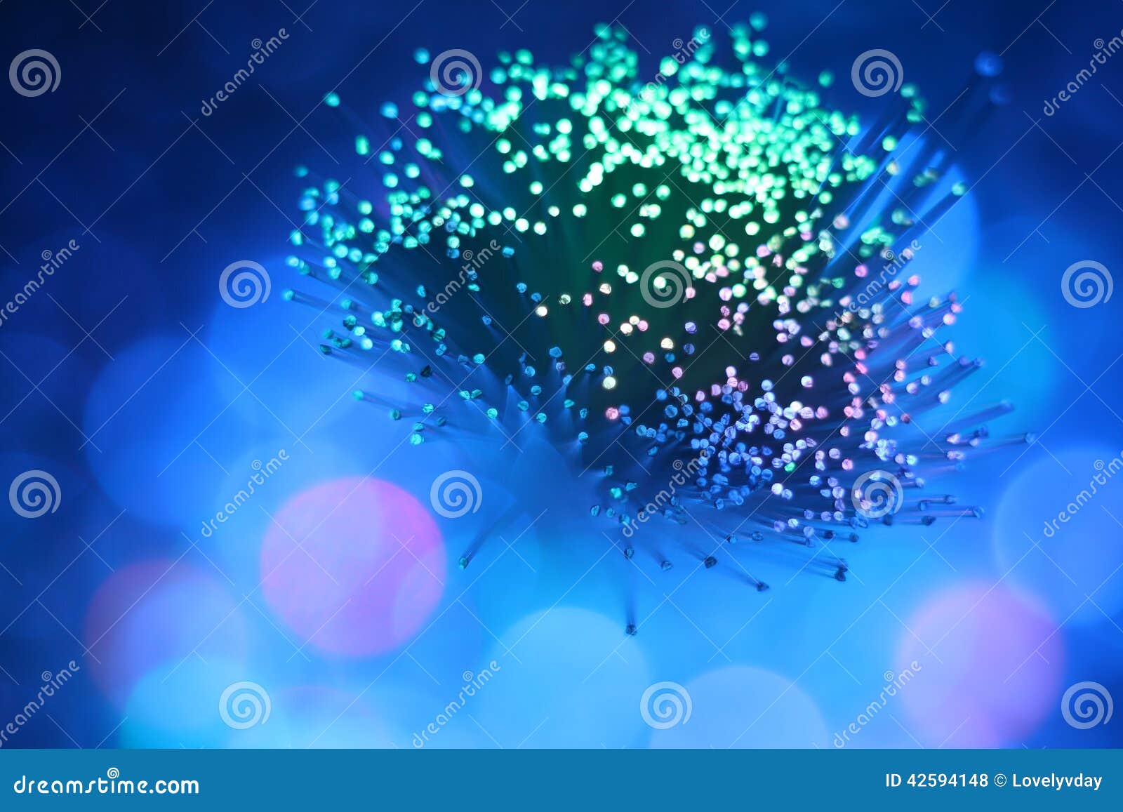 Colorful Fiber Optical Network Cable. Stock Photo - Image of complex ...