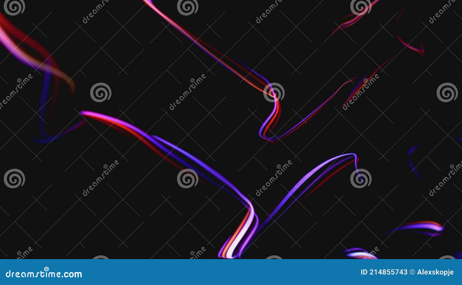 Colorful Fiber Strings Motion Background 3d Illustration Stock ...