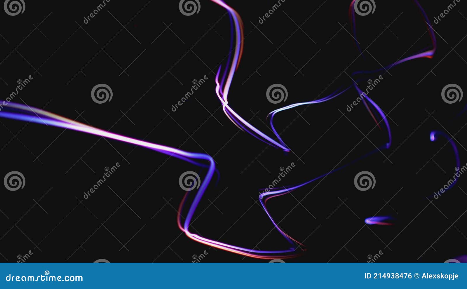 Colorful Fiber Strings Motion Background 3d Illustration Stock ...