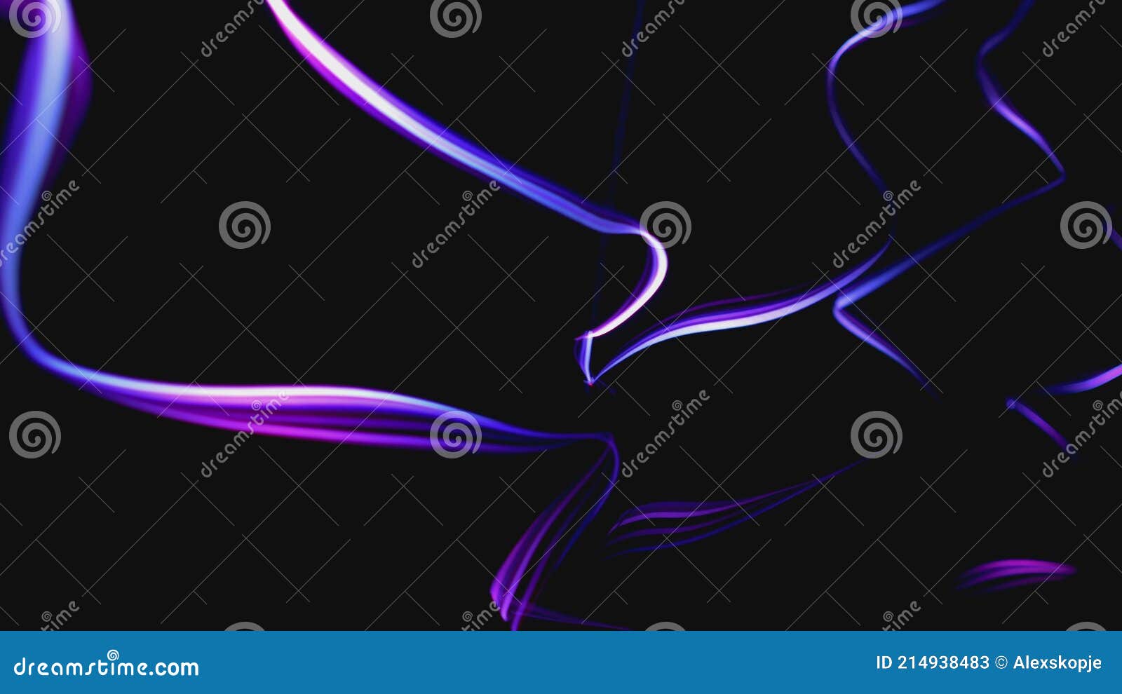 Colorful Fiber Strings Motion Background 3d Illustration Stock ...