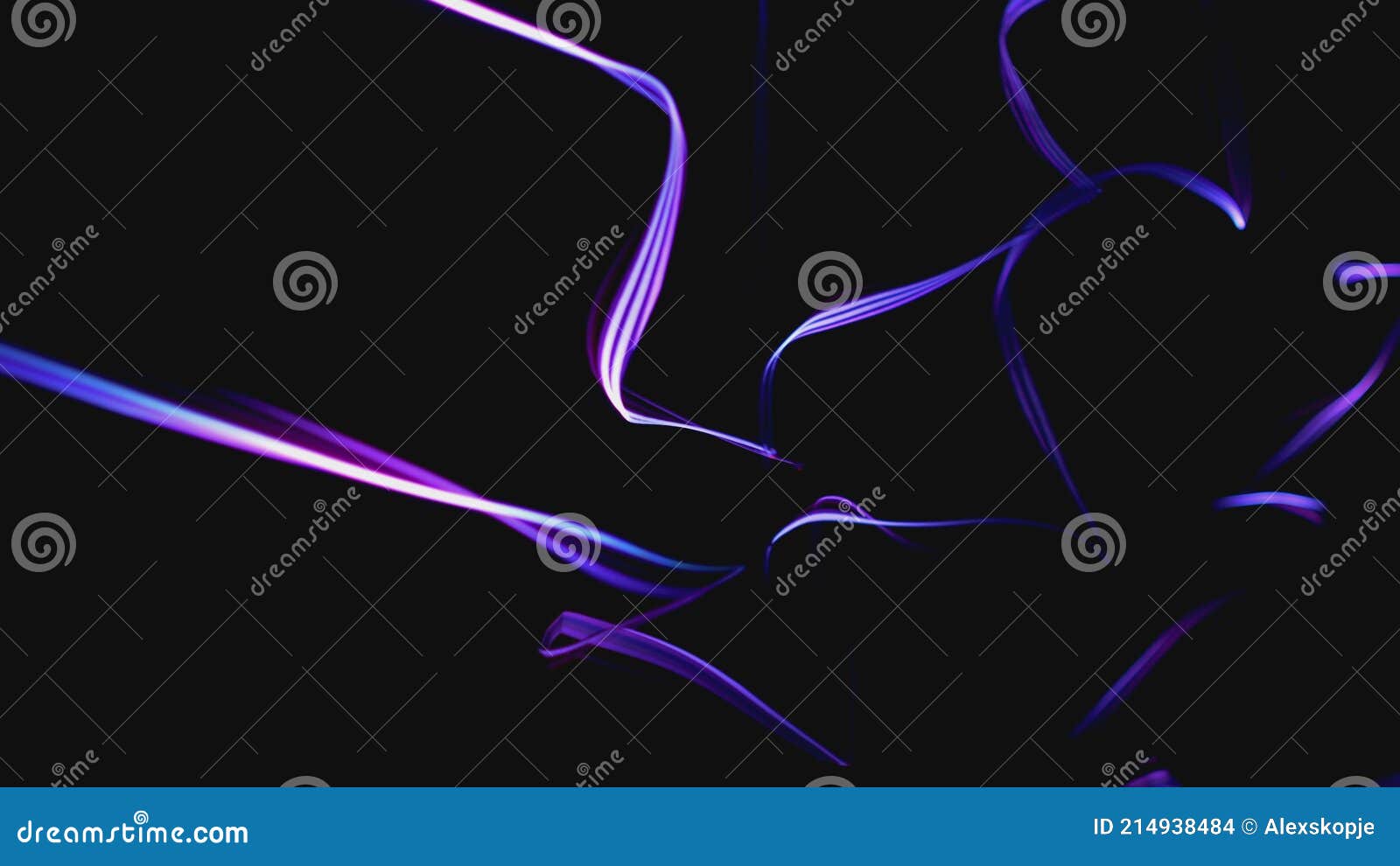 Colorful Fiber Strings Motion Background 3d Illustration Stock ...