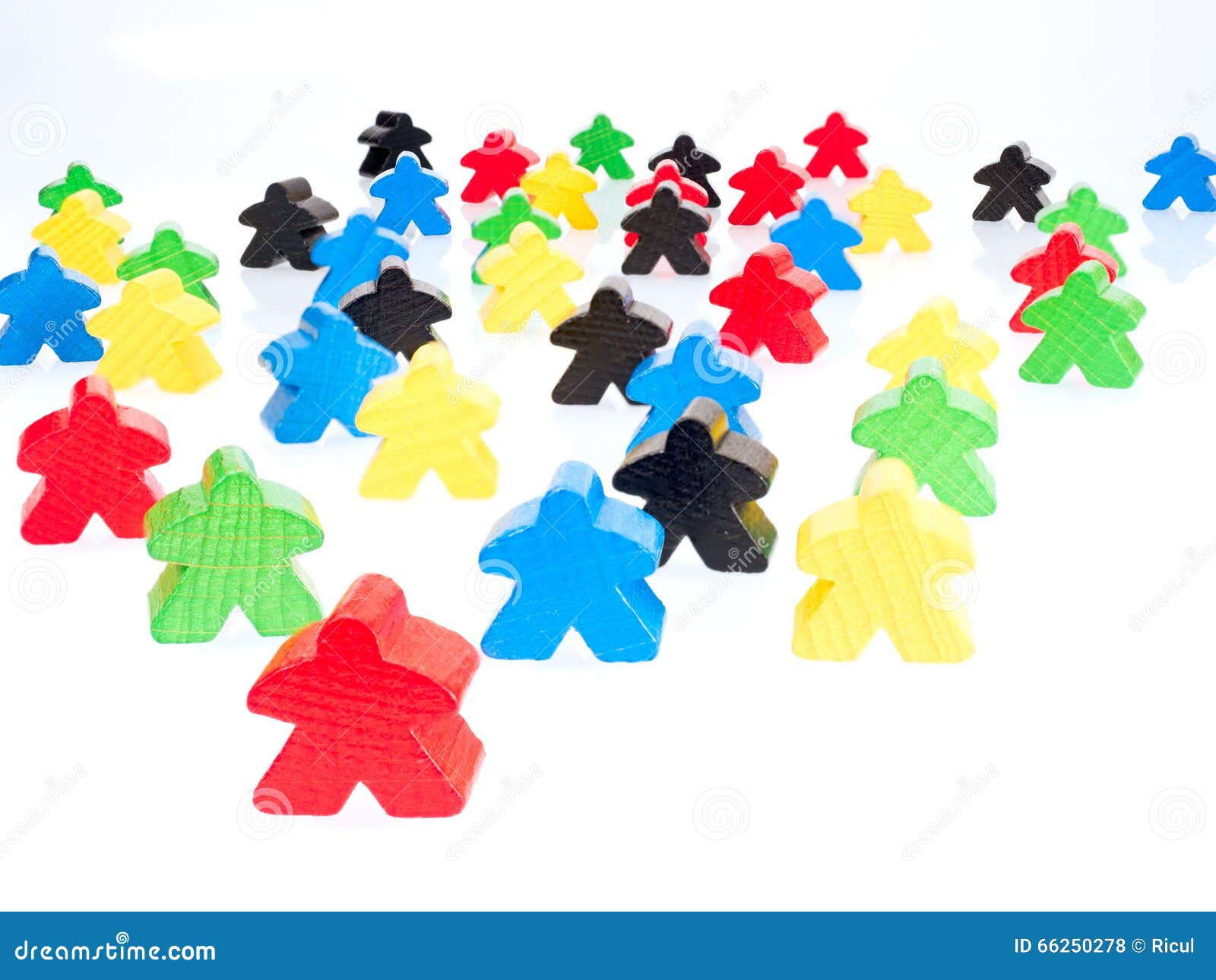 Colorful Figures on the White Surface Stock Photo - Image of male ...