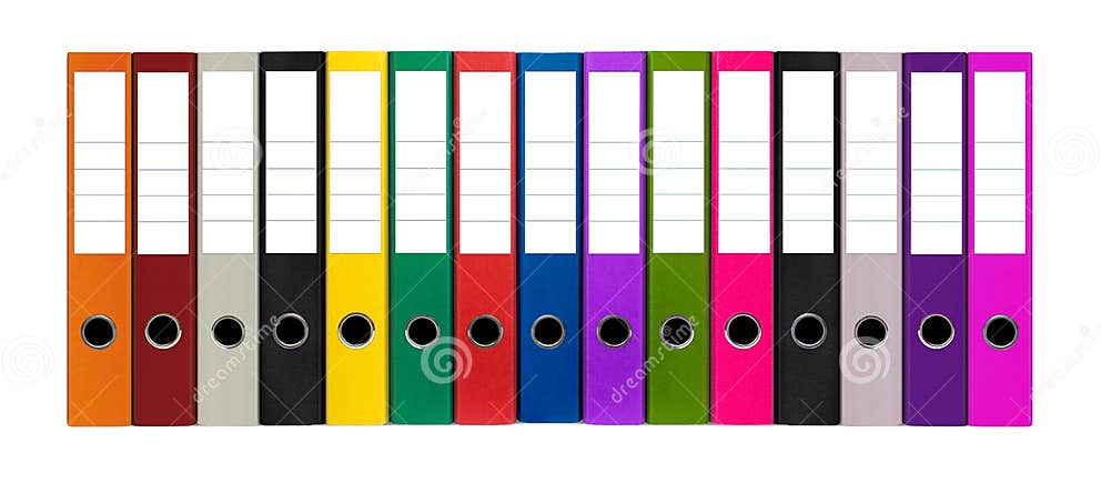 Colorful files stock photo. Image of document, files - 17971386