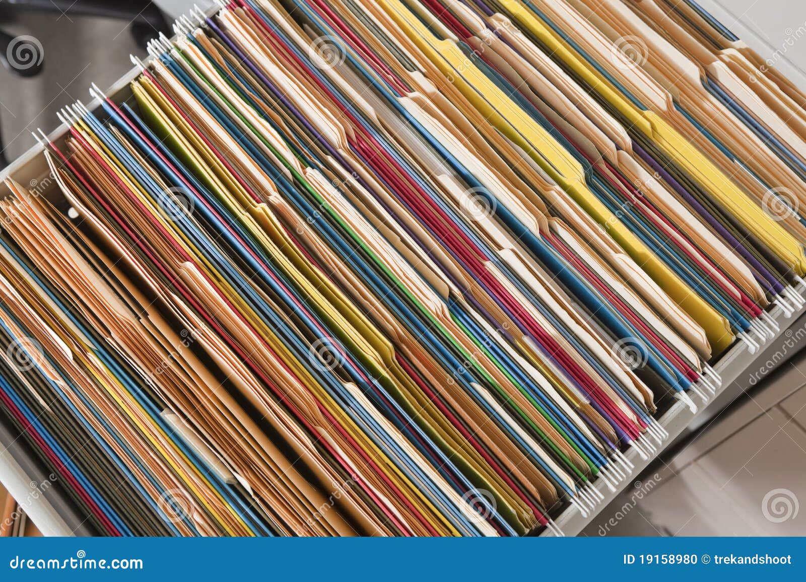 Colorful Files stock photo. Image of office, paperwork - 19158980