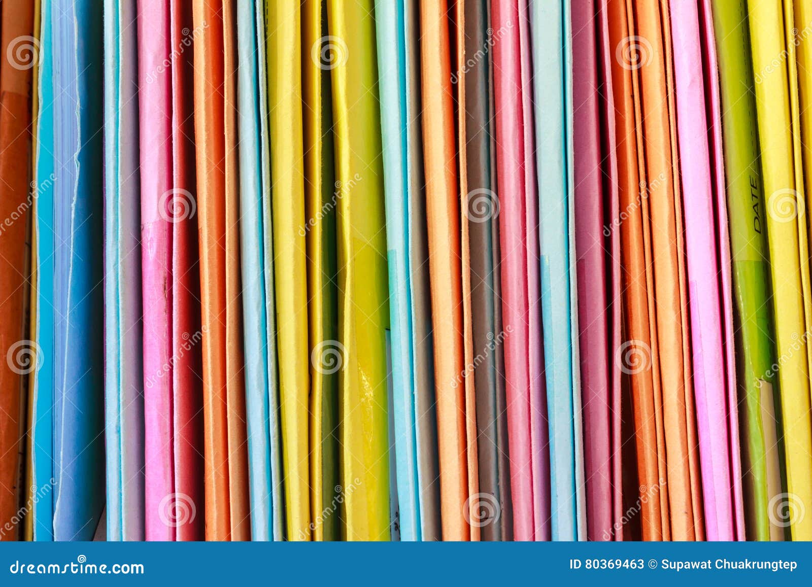 Colorful files stock image. Image of document, database - 80369463