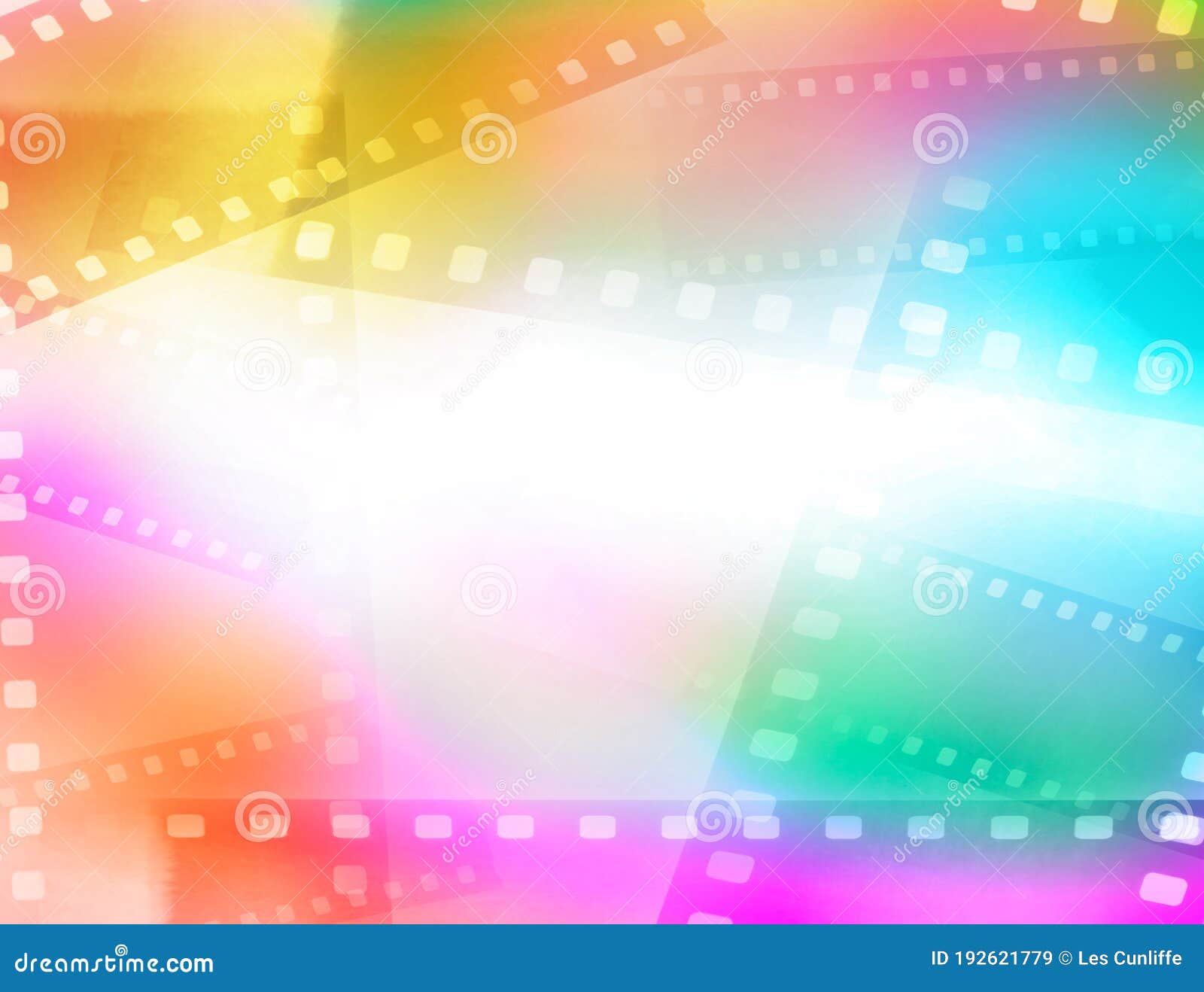 Colorful film frames stock image. Image of background - 192621779