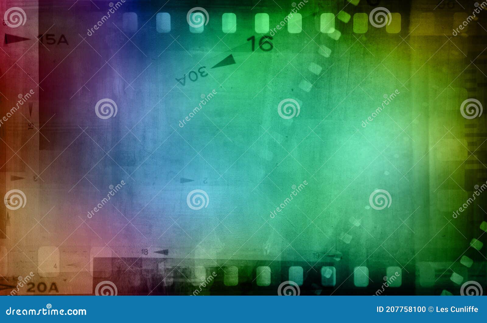 Colorful film frames stock illustration. Illustration of historic ...
