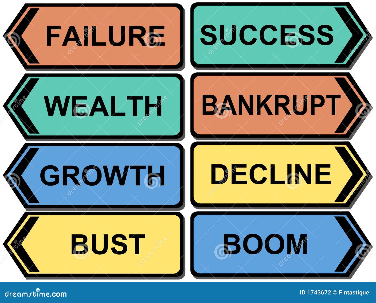 Colorful financial signs stock vector. Illustration of bust - 1743672