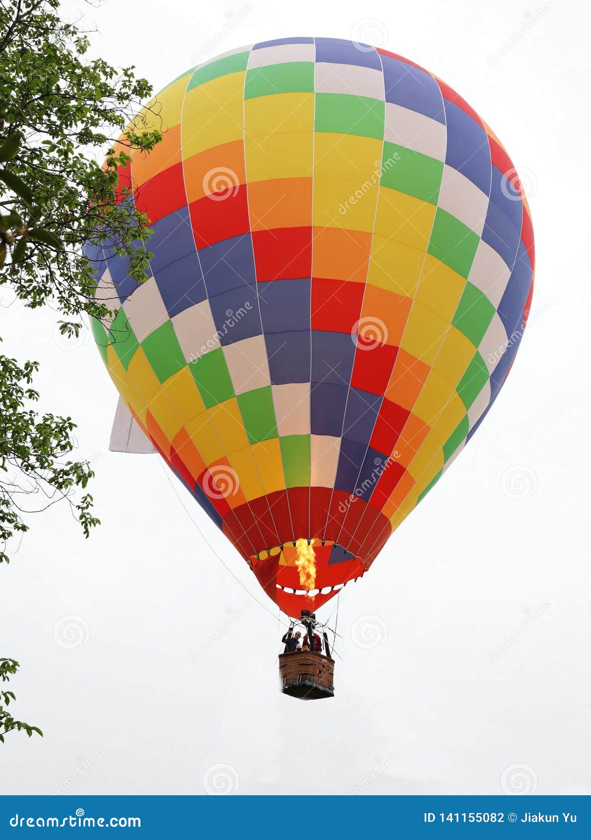 The colorful fire balloon editorial photography. Image of cold - 141155082