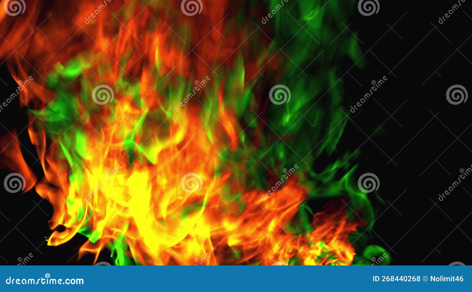 Colorful fire stock illustration. Illustration of glow - 268440268