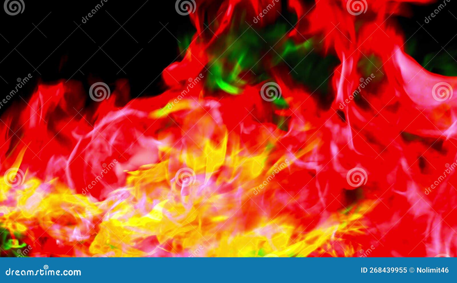 Colorful fire stock illustration. Illustration of explosions - 268439955