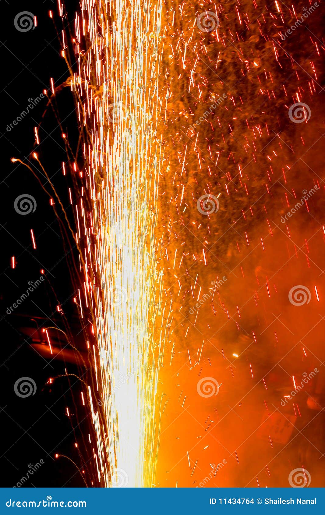 Colorful fire cracker rays stock photo. Image of dark - 11434764
