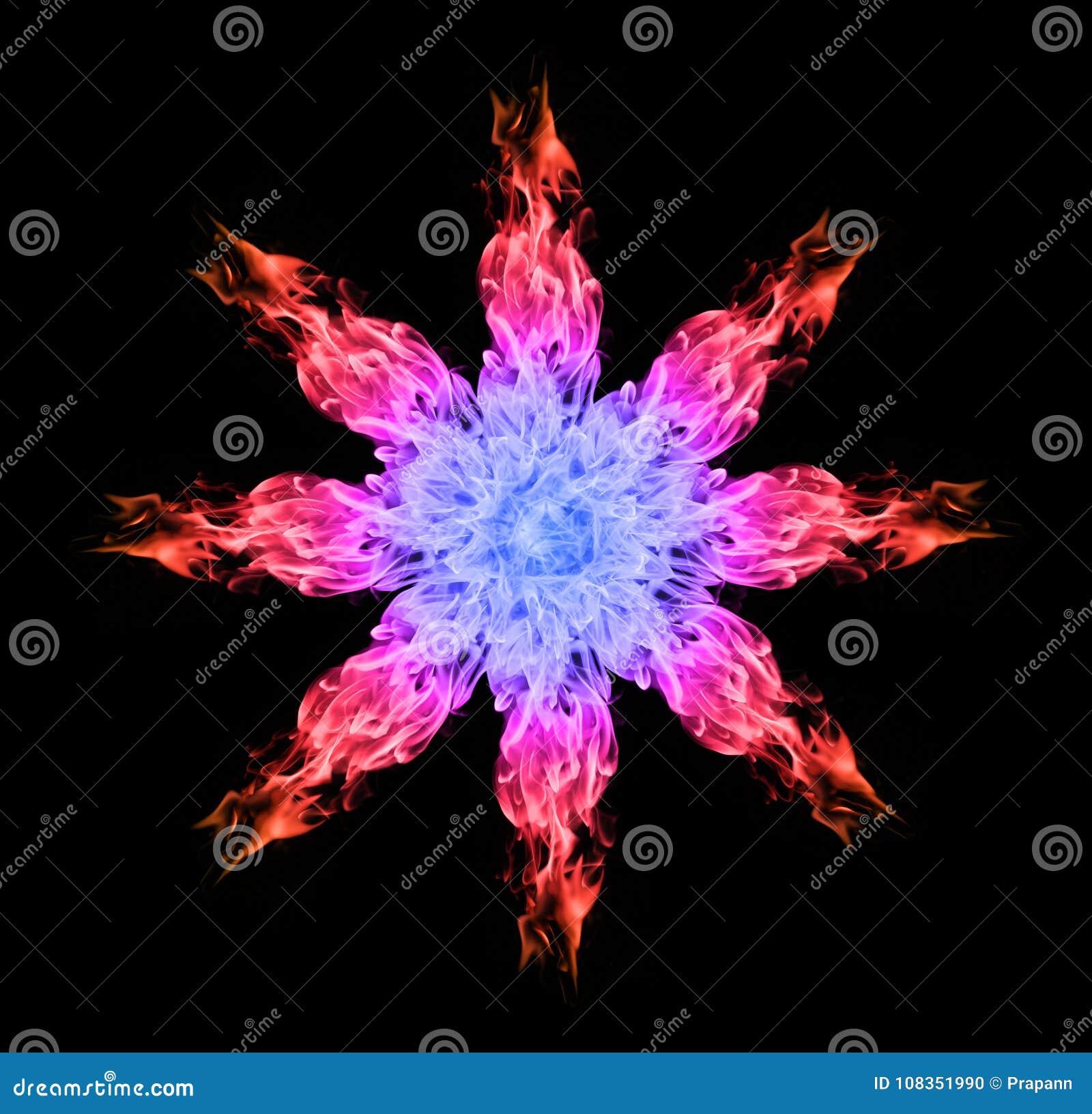 Colorful Fire Flames Set Vector Illustration | CartoonDealer.com #84450612