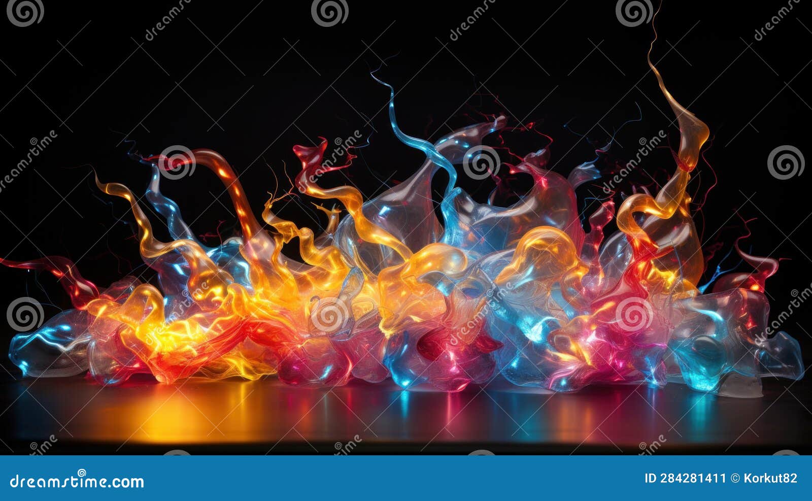 Colorful fire flames. stock illustration. Illustration of orange ...