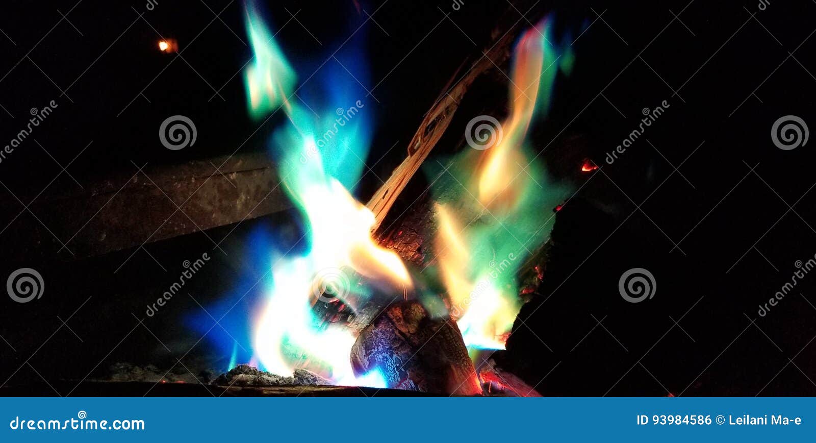 Colorful Fire stock photo. Image of flames, fire, funky - 93984586