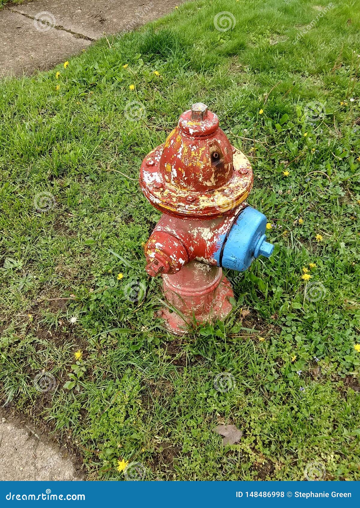 Colorful Fire Hydrant stock photo. Image of antique - 148486998