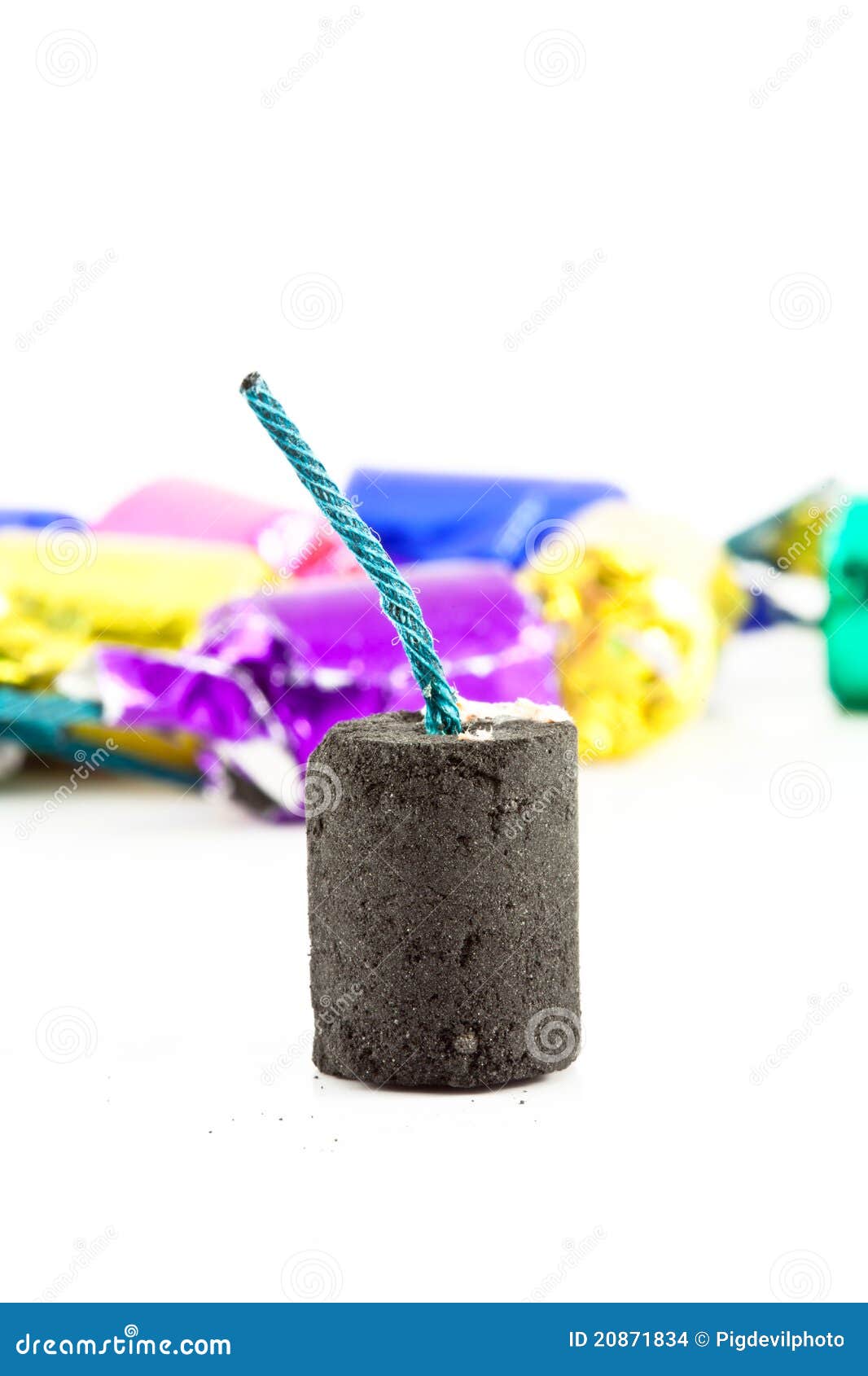 Colorful Firecrackers Isolated Stock Photo - Image of fireworks ...