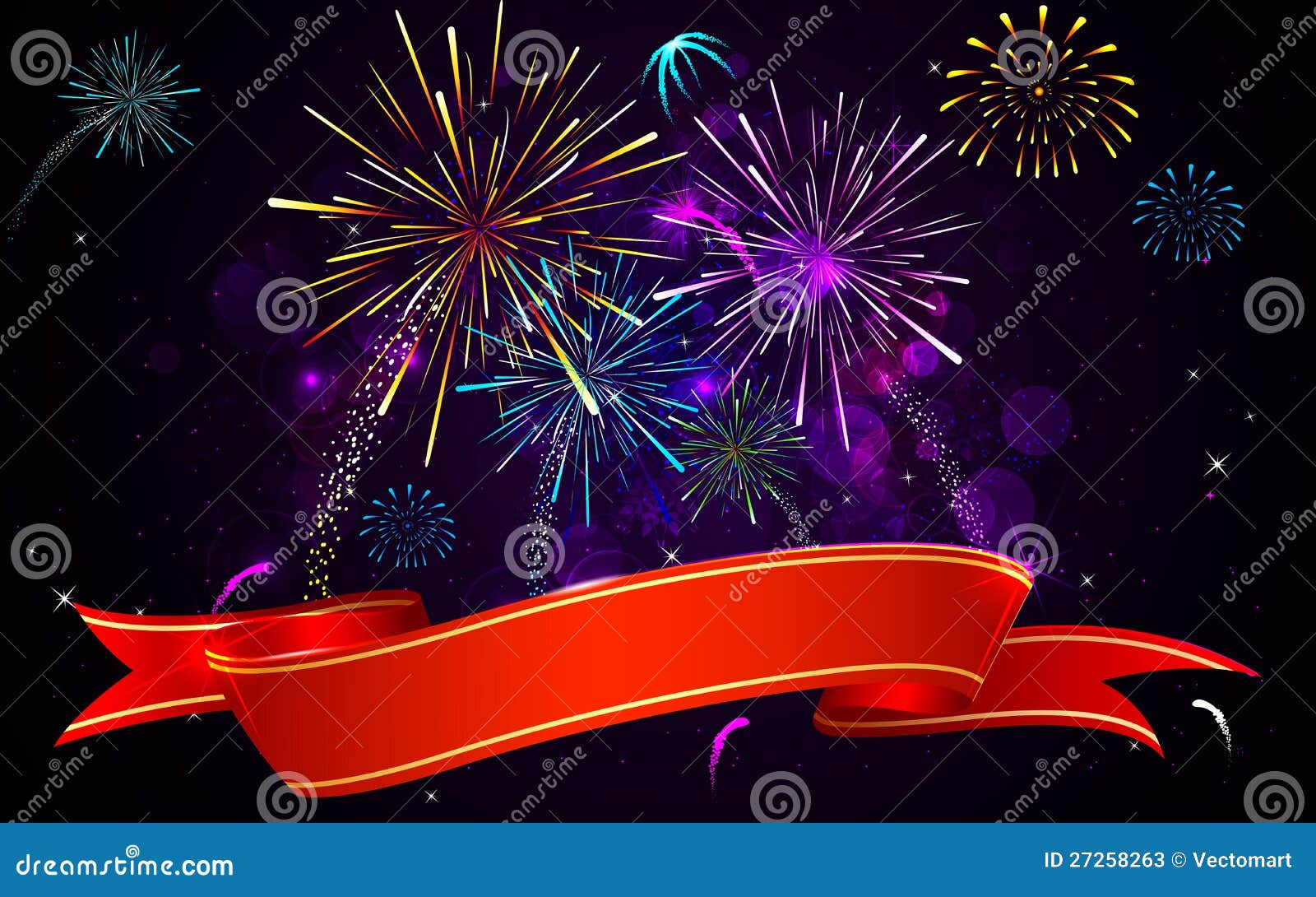 Colorful Firework stock vector. Illustration of cheerful - 27258263