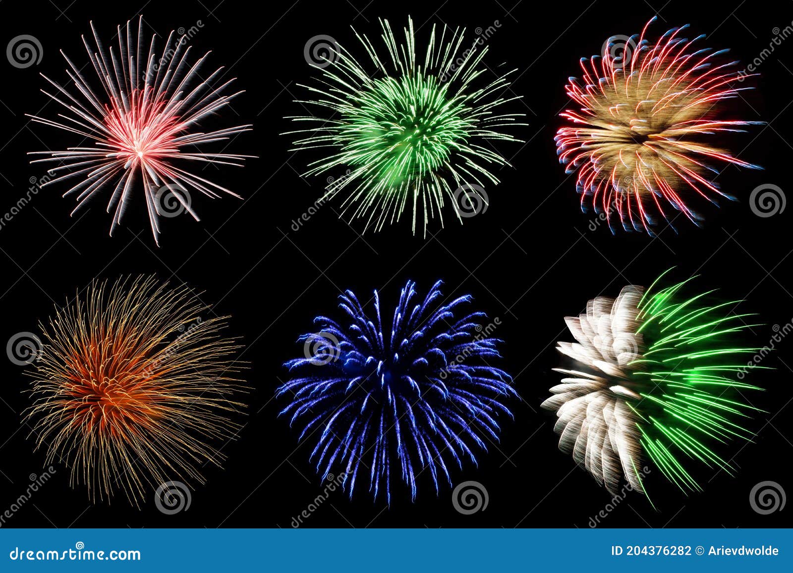 Colorful Firework Explosions Stock Photo - Image of holiday, grande ...