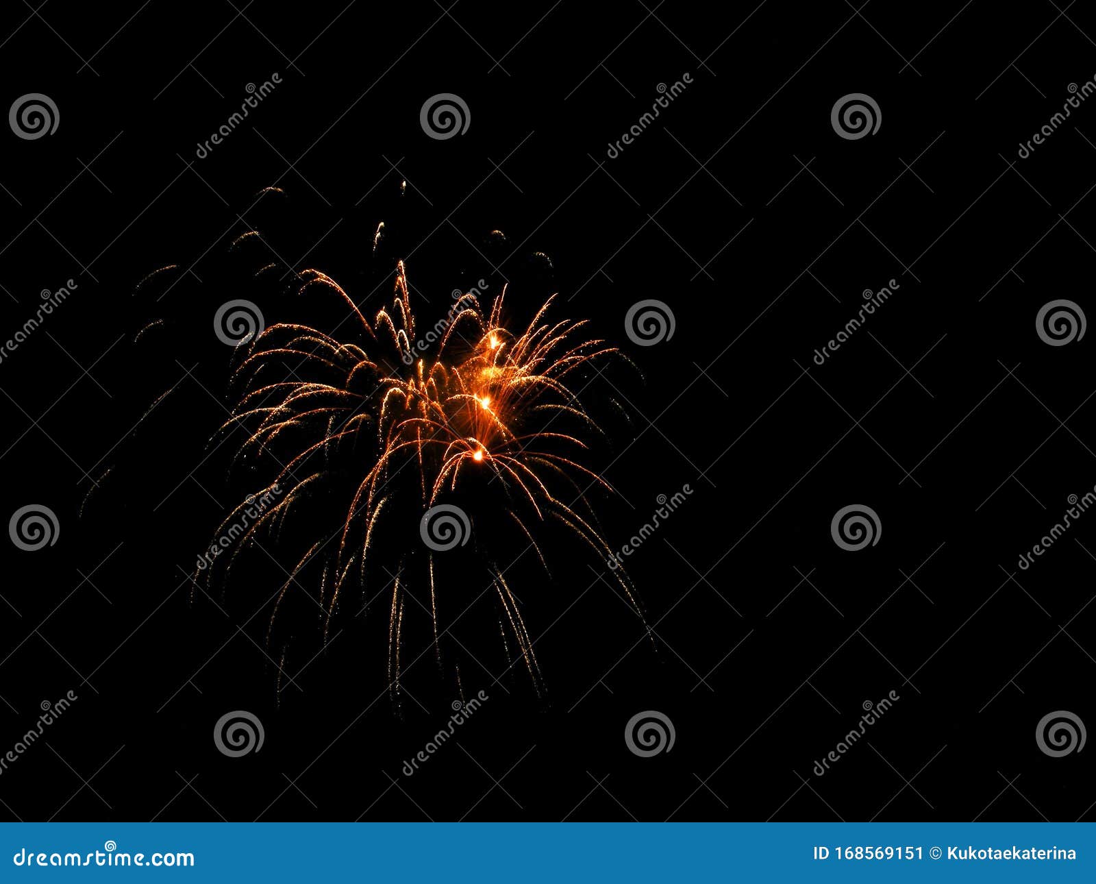 Colorful Firework in Night Sky Close Up Stock Image - Image of ...