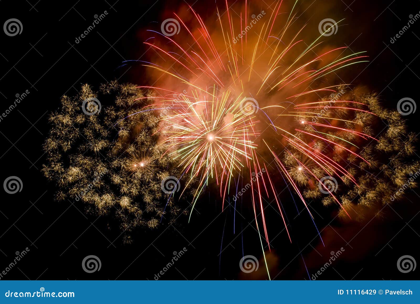 Colorful firework show stock image. Image of illuminated - 11116429