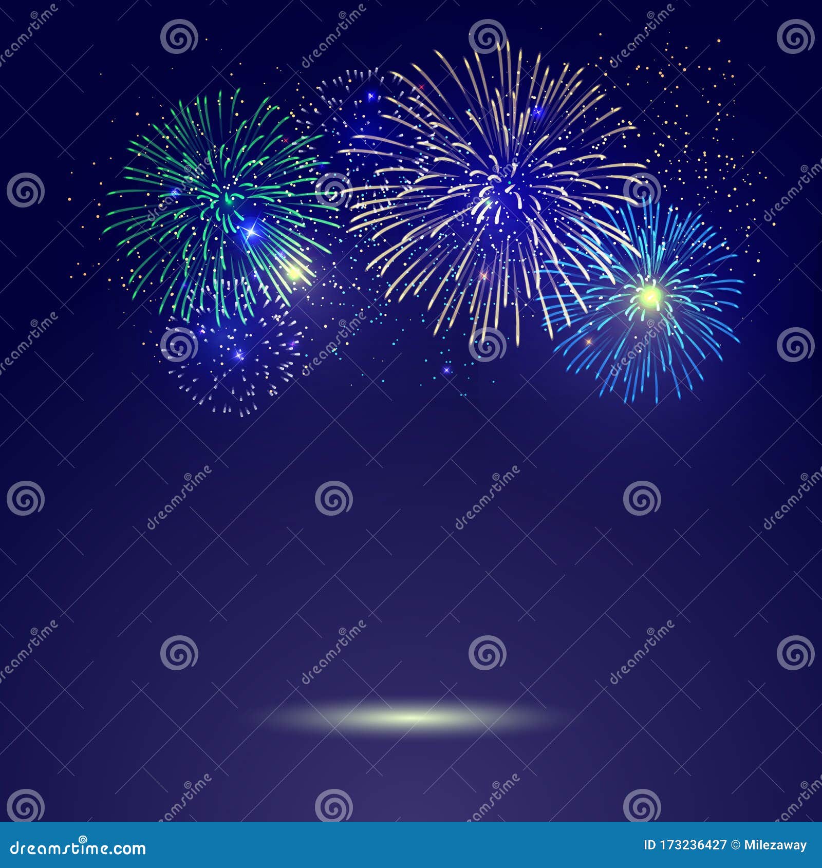 Colorful Firework Vector Pattern Stock Vector - Illustration of ...