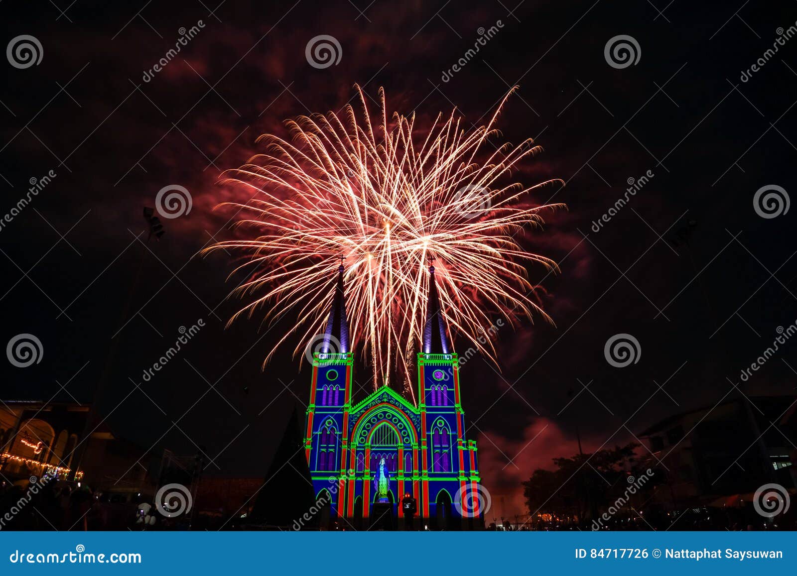 Colorful Firework with Virgin Mary Stock Photo - Image of decoration ... Colorful Firework with Virgin Mary Stock Photo - Image of decoration ...